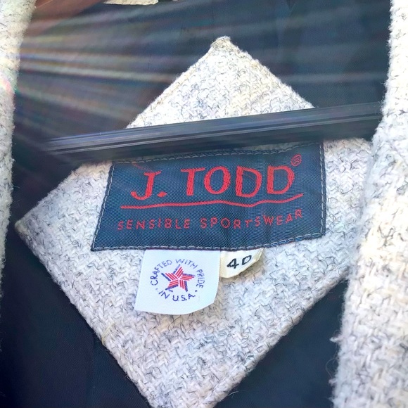 J. Todd Sportswear | Jackets & Coats | Vintage J Todd Mens Wool Satin ...